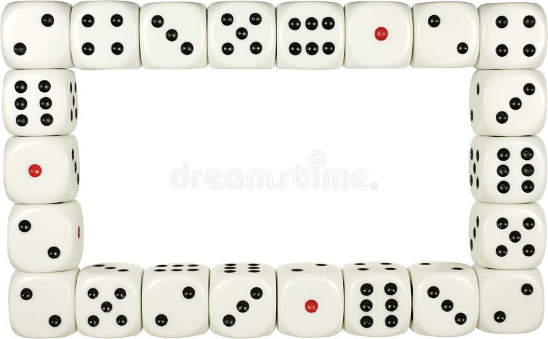 Dice frame stock image. Image of empty, chance, outline - 9836585