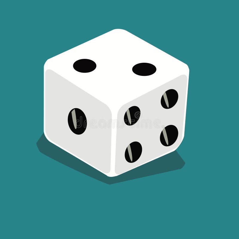 Dice for gambling stock vector. Illustration of move - 348369111