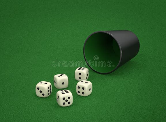 Dice Game. Combination of Dice - Chance, Two Pairs of Dice Stock ...