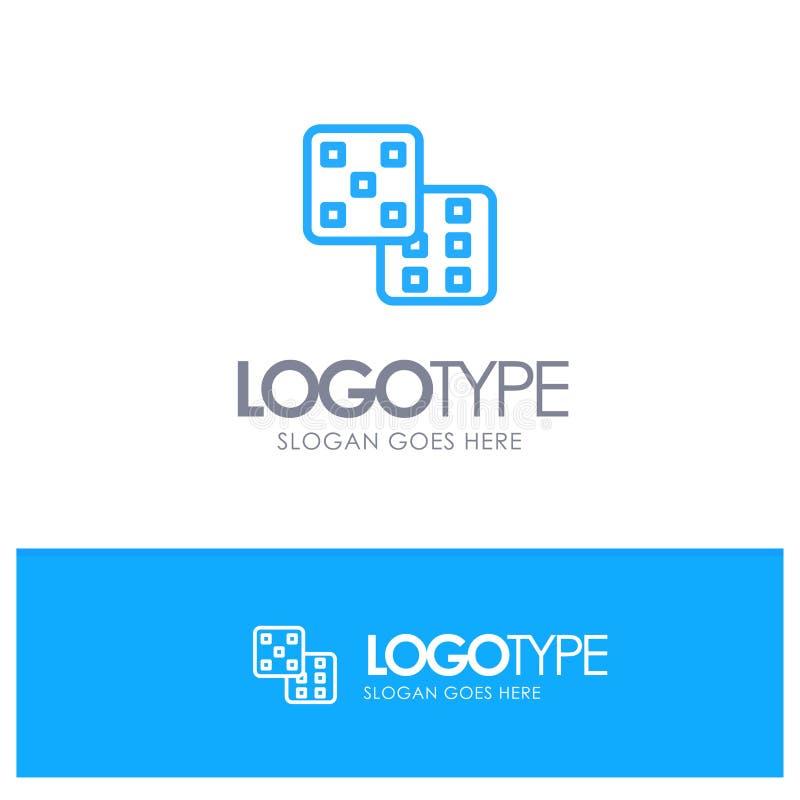 Dice, Gaming, Probability Business Logo Template. Flat Color Stock ...