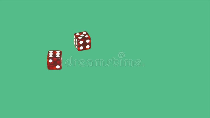 Dice on green screen stock footage. Video of success - 90008568