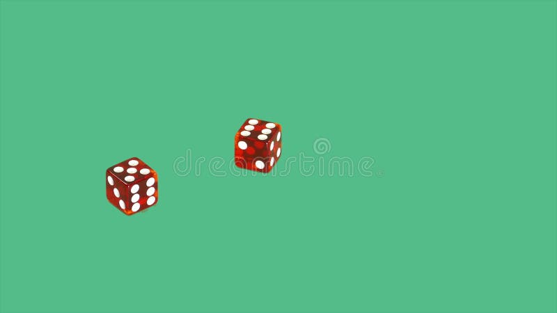 Dice on green screen stock footage. Video of success - 90008568