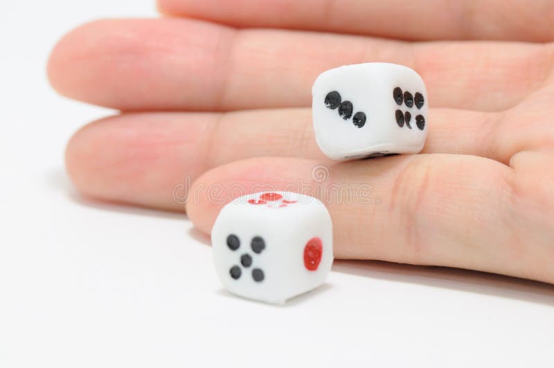 Dice in hand stock image. Image of game, square, gaming - 15888505
