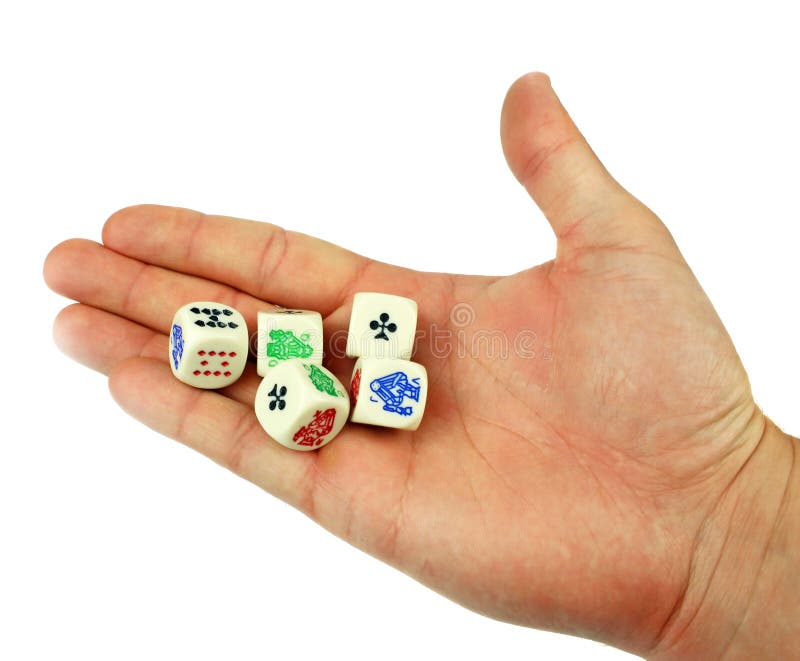 Dice in hand stock photo. Image of leisure, play, abstract - 30919792