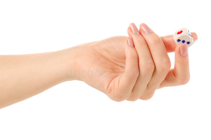 Dice in hand stock image. Image of cube, game, copy - 107093881