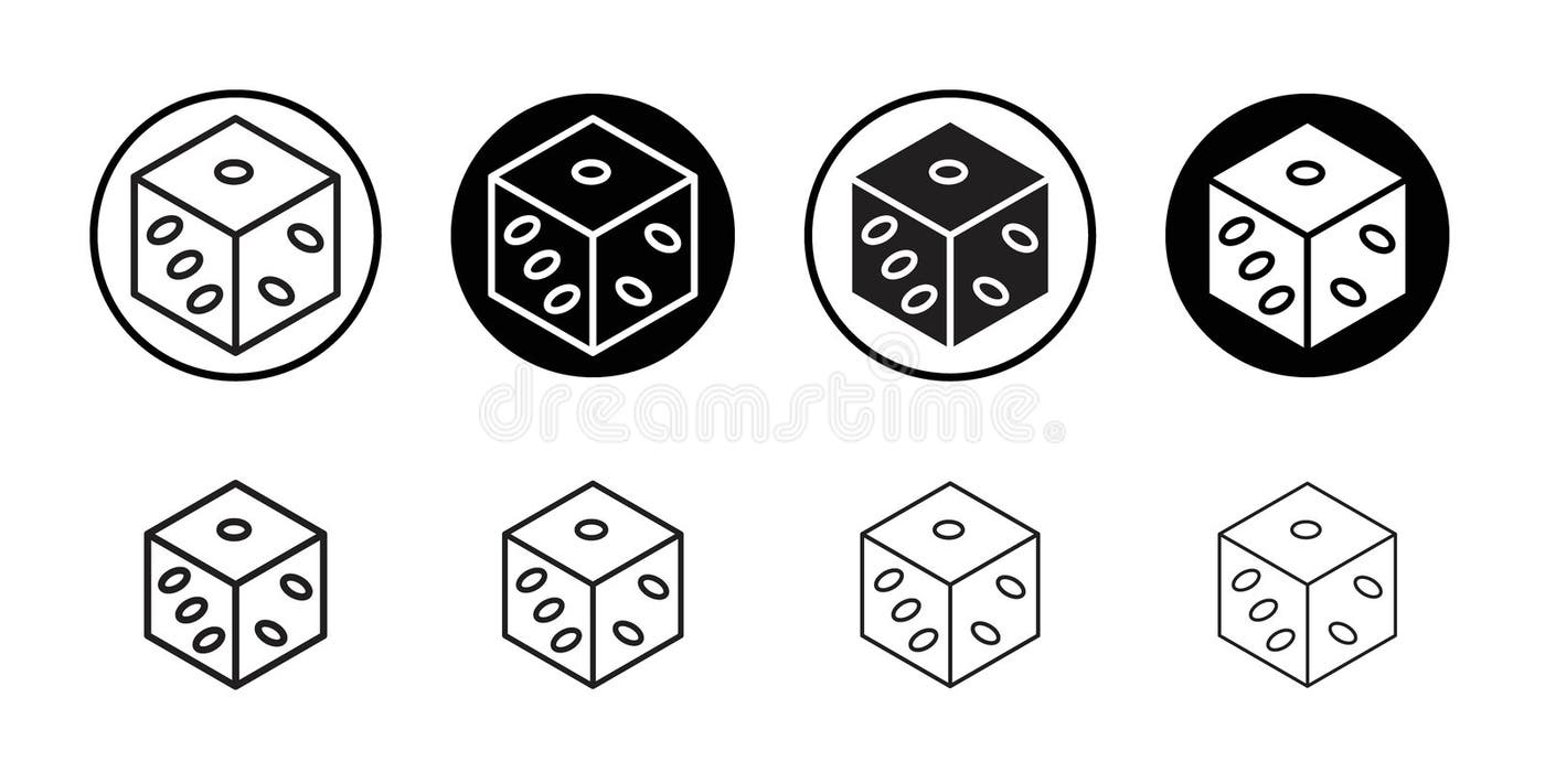 Outline Dice Stock Illustrations – 8,598 Outline Dice Stock ...