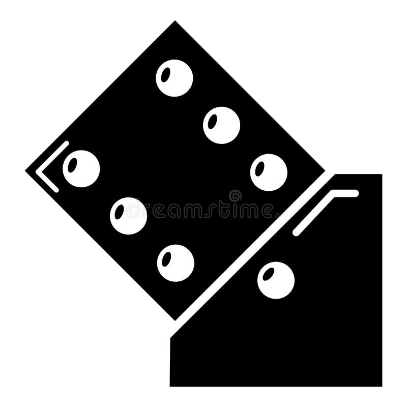 Dice Icon, Simple Black Style Stock Vector - Illustration of cubes ...