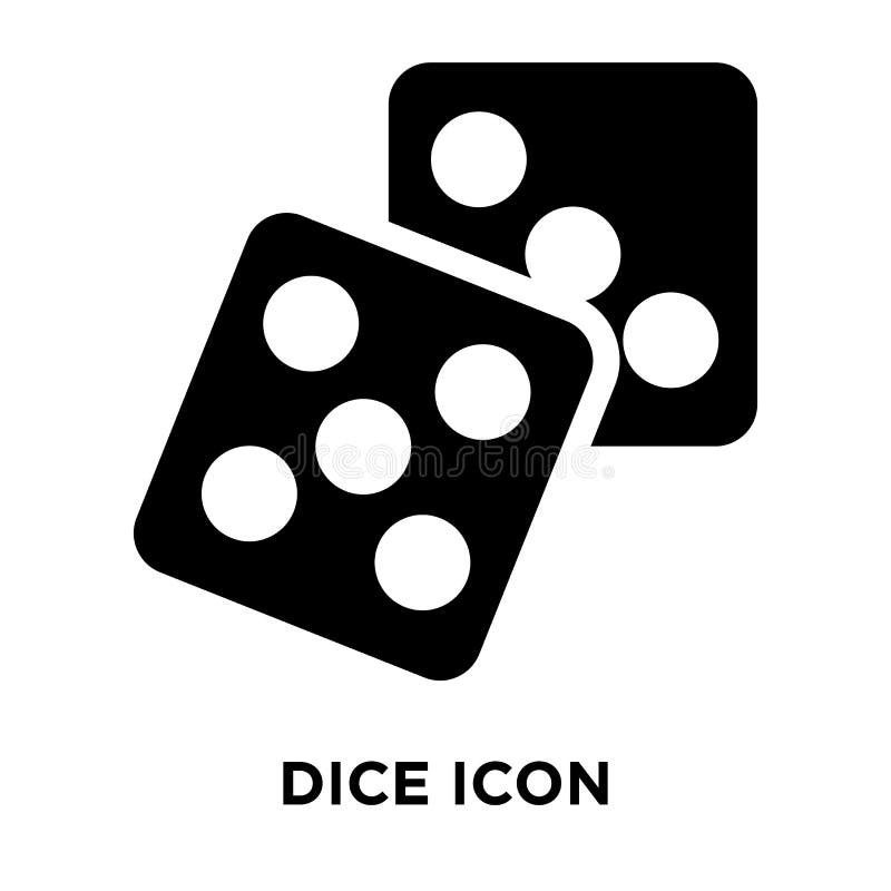 Dice Icon Logo Vector Symbol Isolated on White Background Stock ...