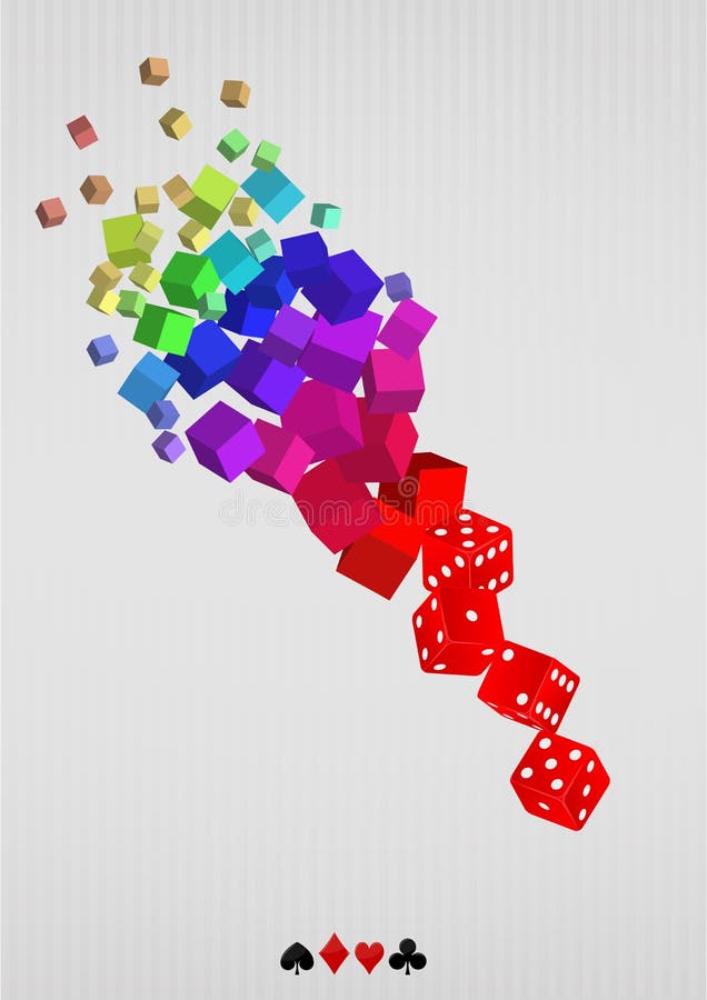 Dice stock vector. Illustration of leisure, betting, point - 53632232