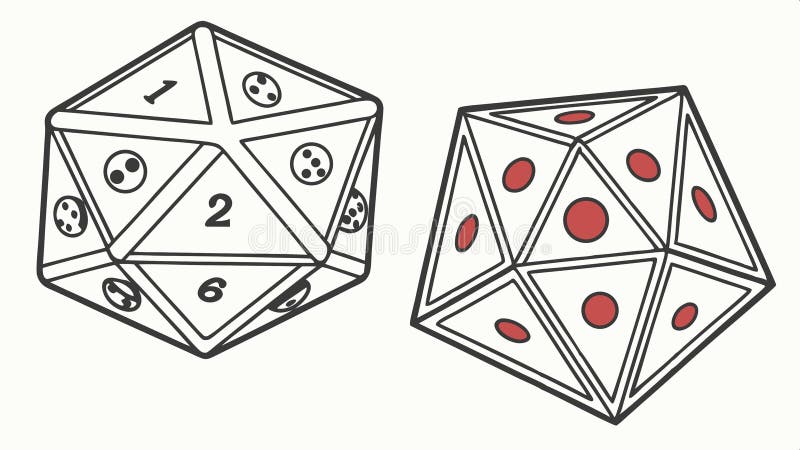 Dice Illustration, Game Dice, Chance Symbol, and Gaming Element Vector ...