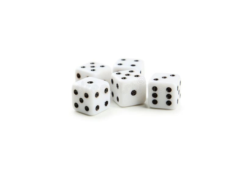 Dice isolated on a white stock photo. Image of risk, fortune - 44005328