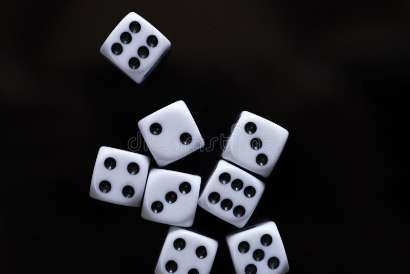 Dice and number stock image. Image of hobby, white, risk - 191439801