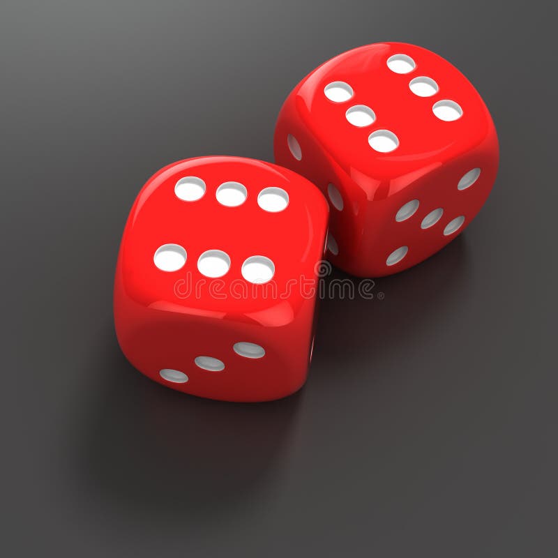 Dice with number six stock illustration. Illustration of dice - 29348899