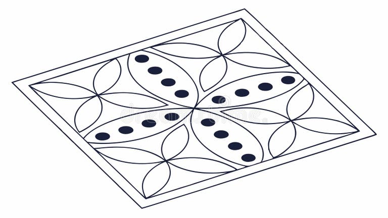 Dice Pattern Grid, Geometric Play Design, Luck and Strategy, Vector ...