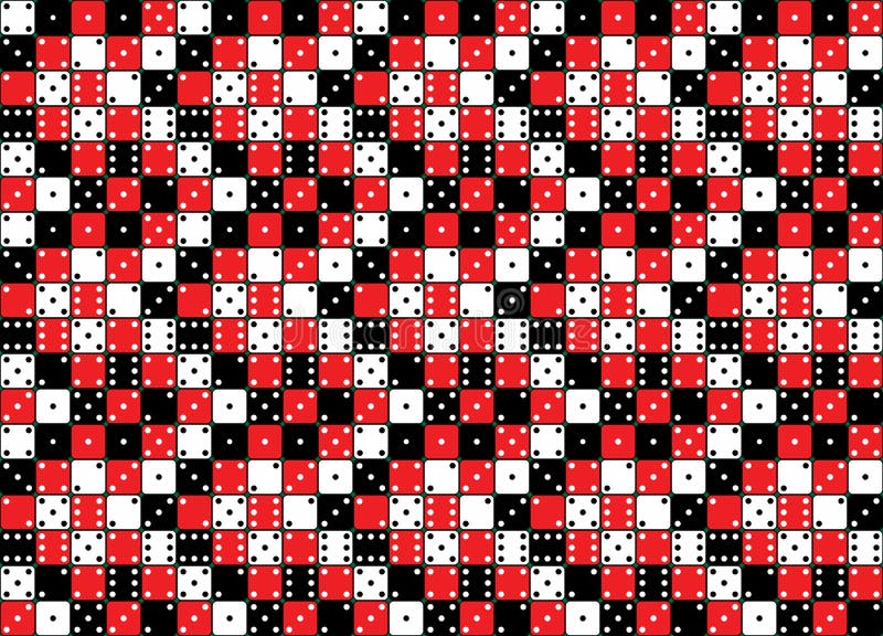 Dice Pattern stock vector. Illustration of gaming, black - 71106757