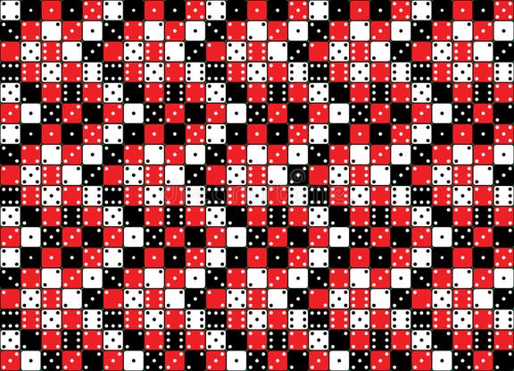 Dice Pattern stock vector. Illustration of gaming, black - 71106757