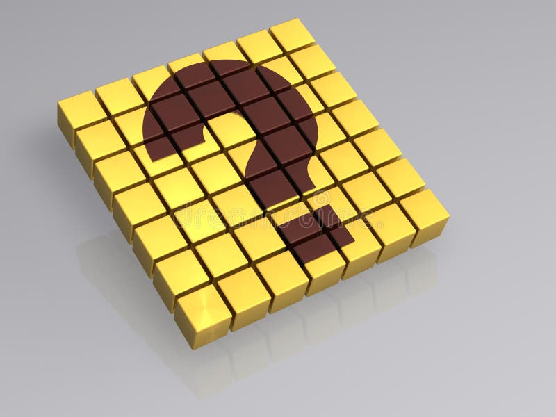Dice - Question Mark - Isolated - 3D Stock Illustration - Illustration ...