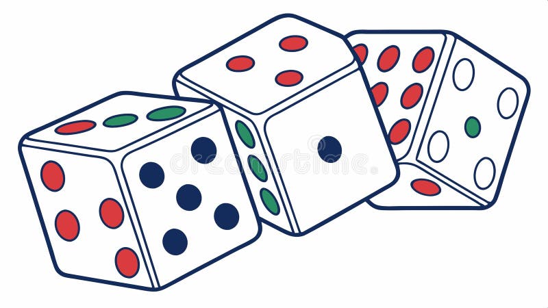 Dice, Random Chance Game Design Element Vector Design Generative AI ...