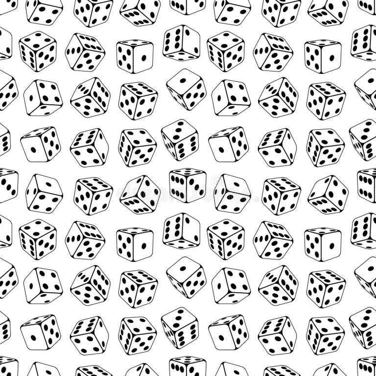 Dice Seamless Background Pattern Stock Illustrations – 1,885 Dice ...