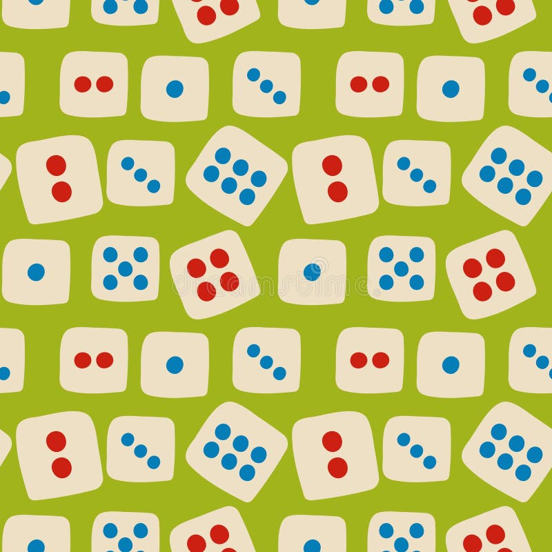Dice Seamless Pattern. Texture for Fabric, Wrapping, Textile, Wallpaper ...