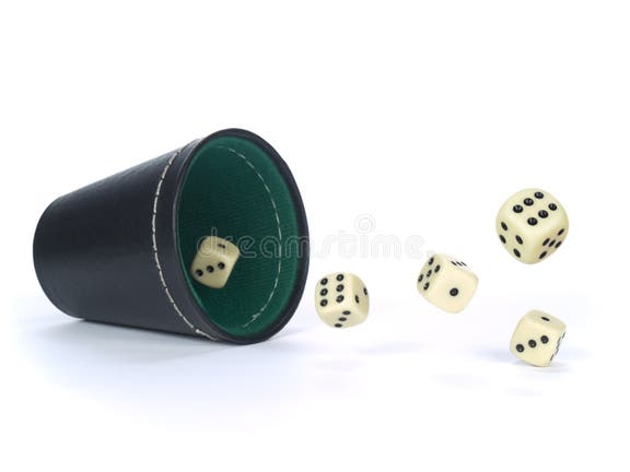Dice shaker stock photo. Image of chance, betting, gambling - 8892578