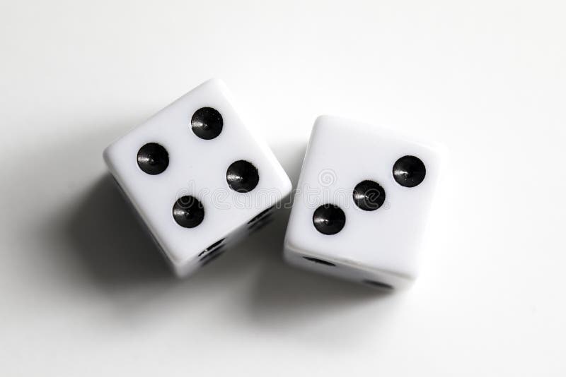 Craps Dice 7 stock photo. Image of bones, seven, dice, gamble - 87398