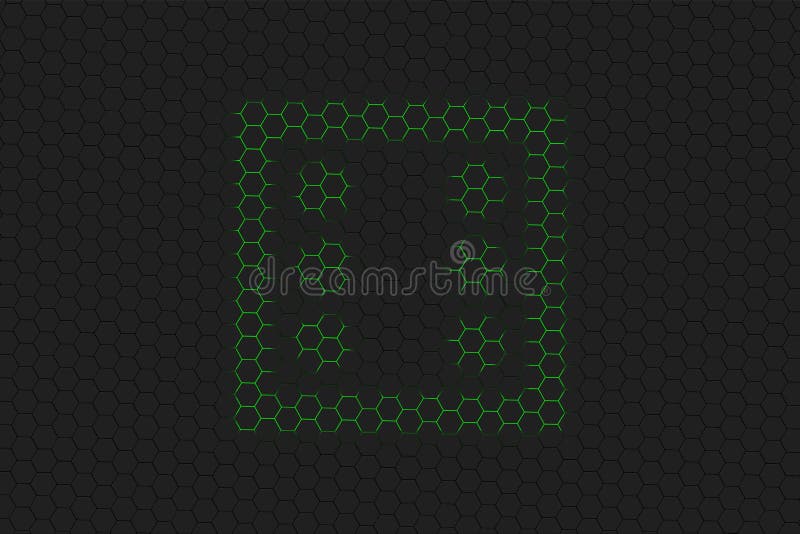 Dice Six at Top, Die Symbol Stock Illustration - Illustration of line ...