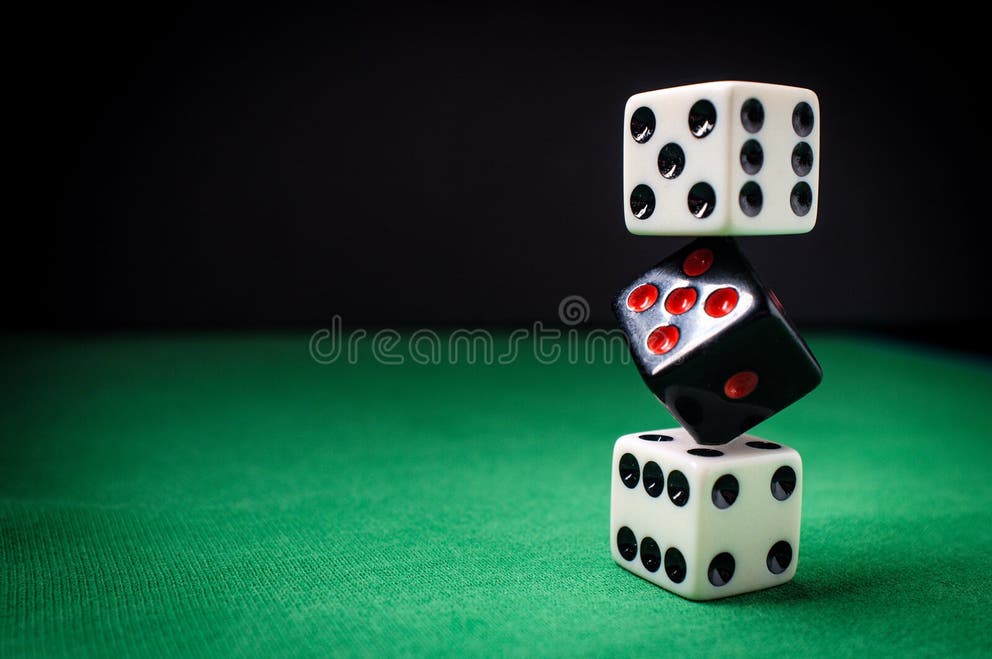 Dice Stack Gambling Concept Stock Photo - Image of club, fortune: 145582380