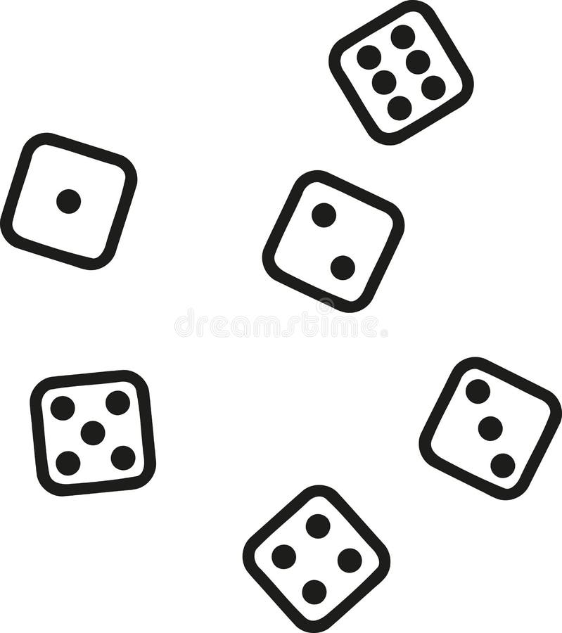 Dice pictogram vector stock vector. Illustration of dice - 107162040