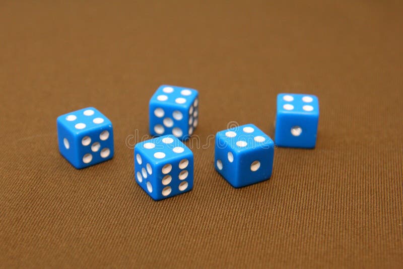 Dice on the Table. Poker Game. Stock Image - Image of entertainment ...