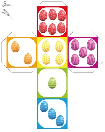 Dice Template Model White Cube Stock Illustrations – 27 Dice Template ...