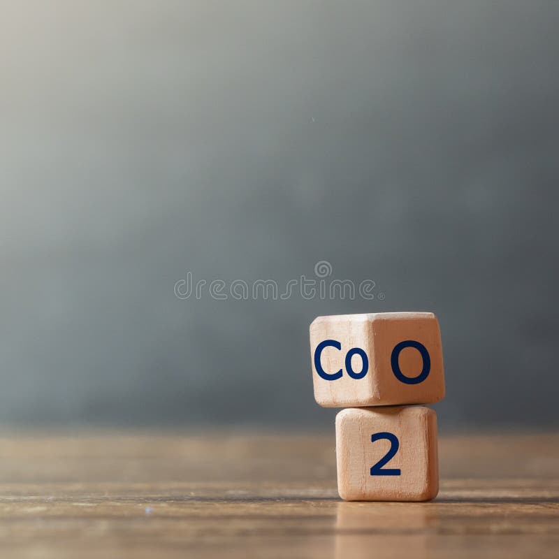 Dice with Text for Illustration of `O2 Oxygen and Co2 Carbon Dioxide ...