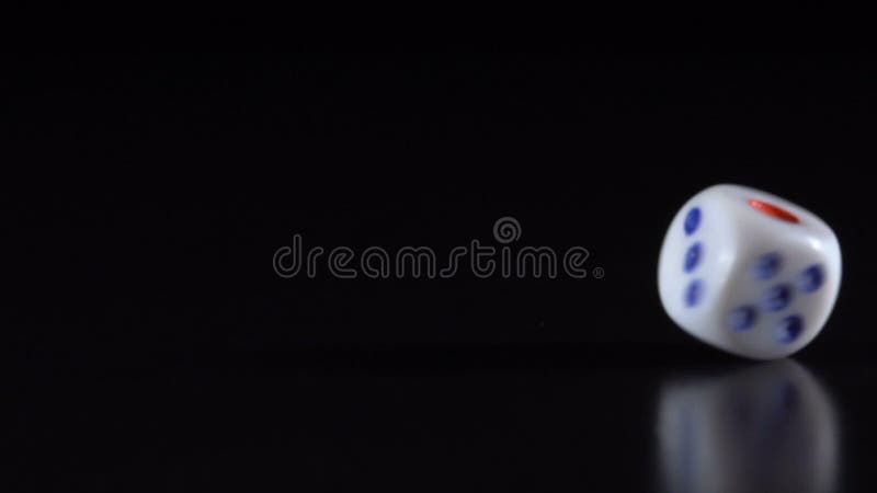 Dice Throw on a Black Table Stock Video - Video of play, gambler: 81392749