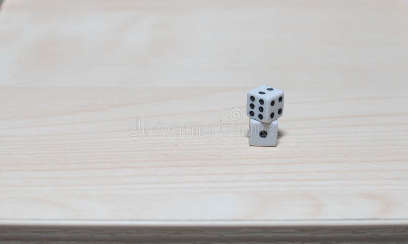 Dice on Top of a Table Stack on Top of Each Other Stock Image - Image ...