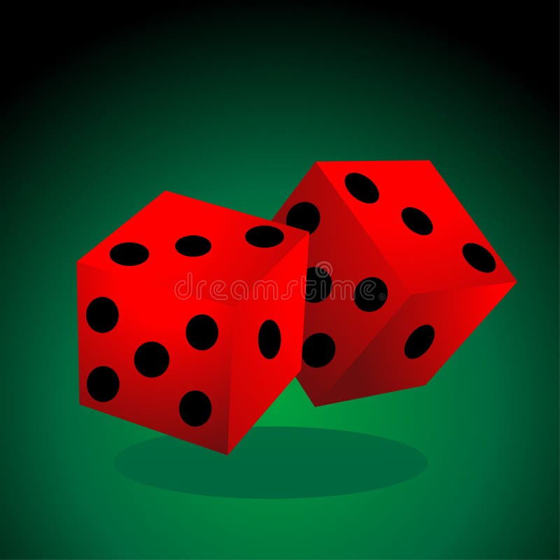 Dice vector illustration stock vector. Illustration of pair - 101911633