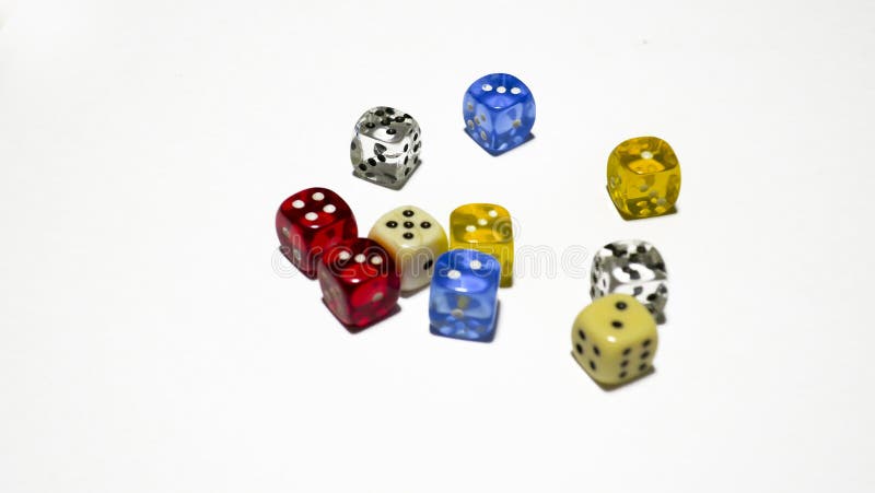 Dice on a white background stock image. Image of bilayer - 122597819