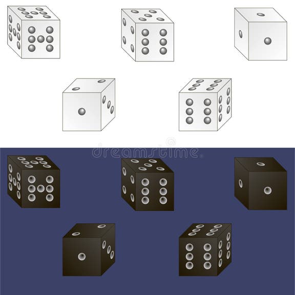 Dice stock vector. Illustration of objects, dice, chance - 54488052