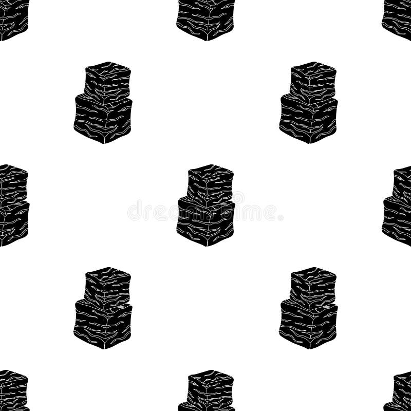 Diced Beef Icon in Cartoon Style Isolated on White Background. Meats ...