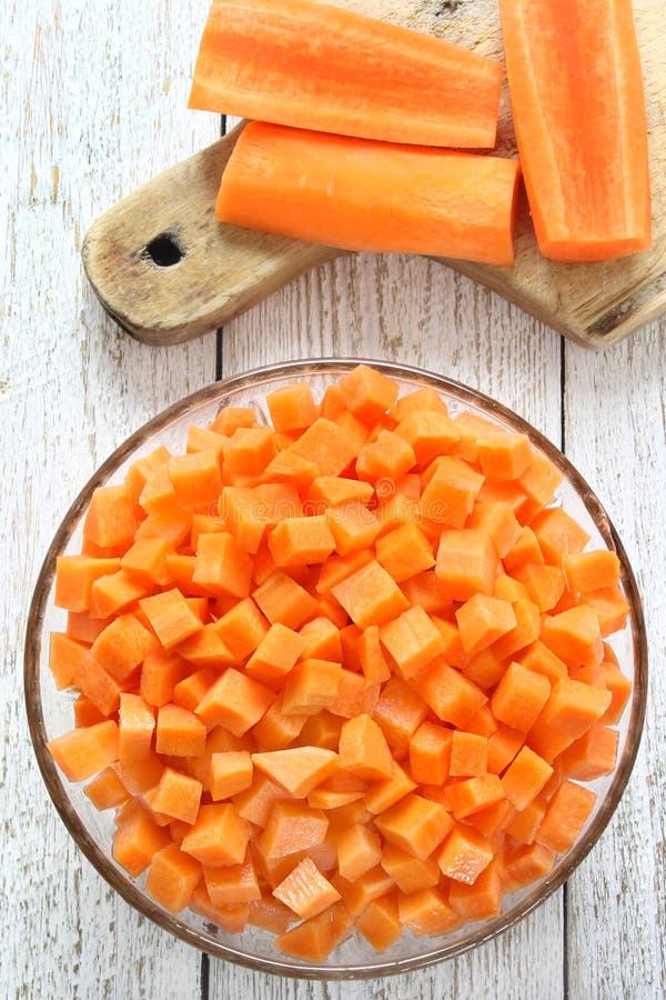 Diced carrots stock photo. Image of fresh, diet, vegetable - 33761706