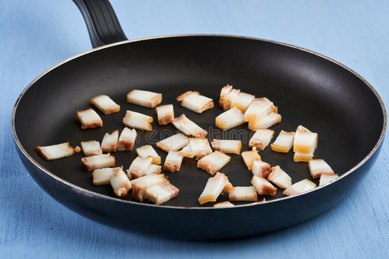 Diced pork ham in the pan stock image. Image of cube - 213831253 Diced pork ham in the pan stock image. Image of cube - 213831253