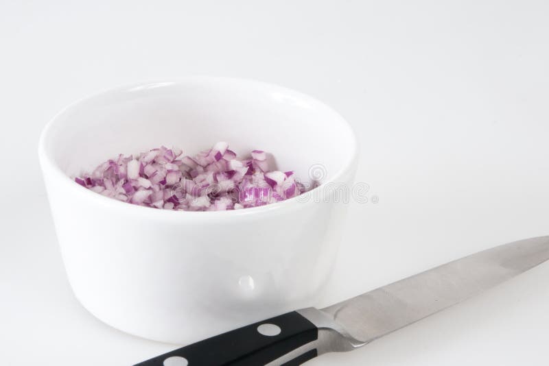 Diced red onion stock image. Image of skin, food, prepare - 10472935