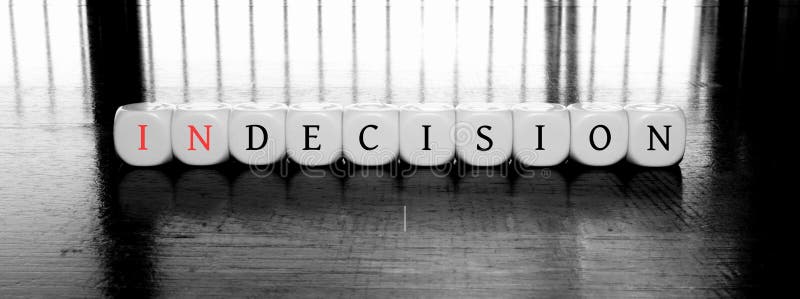 Indecision or Decision - Dilema Concept Stock Image - Image of ...