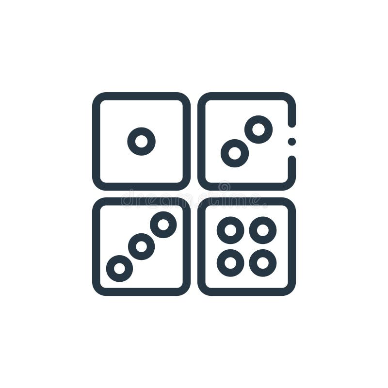 Magic Dices Outline Icon. Elements of Magic Illustration Line Icon ...