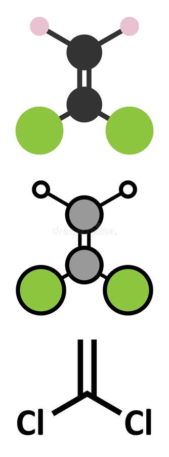 Polyvinylidene Chloride PVDC Polymer, Chemical Structure. Skeletal ...