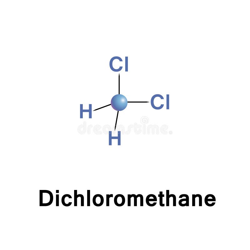 Dichloromethane Methylene Chloride Stock Vector - Illustration of ...