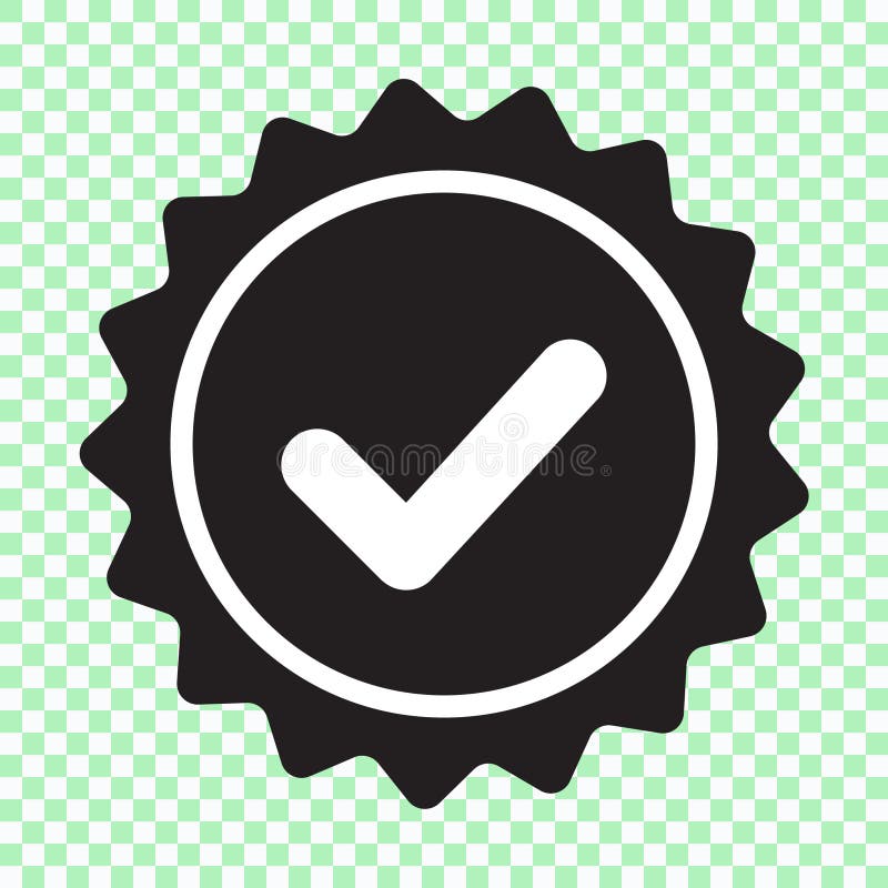 Dichtung Mit Kontrolle Mark Icon Vector Stock Abbildung - Illustration ...