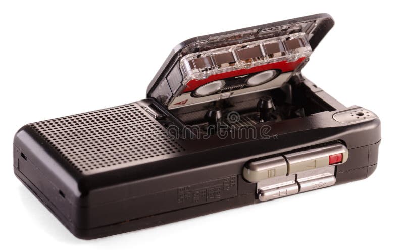 Dictafoon stock afbeelding. Image of retro, verslag, band - 33990899