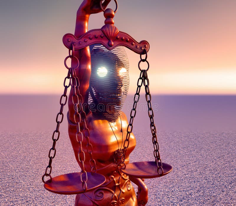 Corruption of Justice Sytem - 3d Rendering Stock Illustration ...