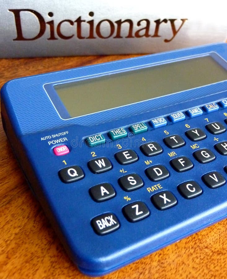 Dictionary and calculator stock image. Image of dictionary - 14074997