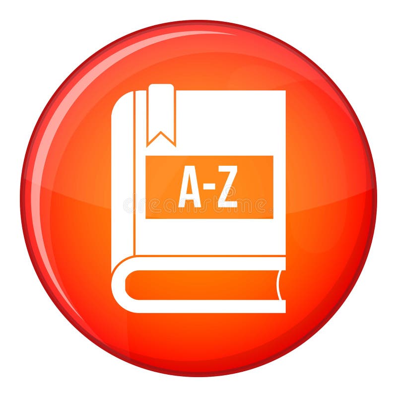 Dictionary Book Icon, Flat Style Stock Vector - Illustration of speak ...